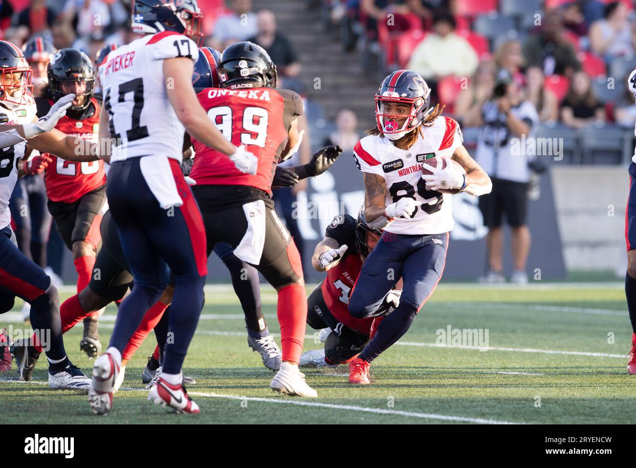 30. September 2023: Der Montreal Alouettes Wide Receiver James Letcher ...
