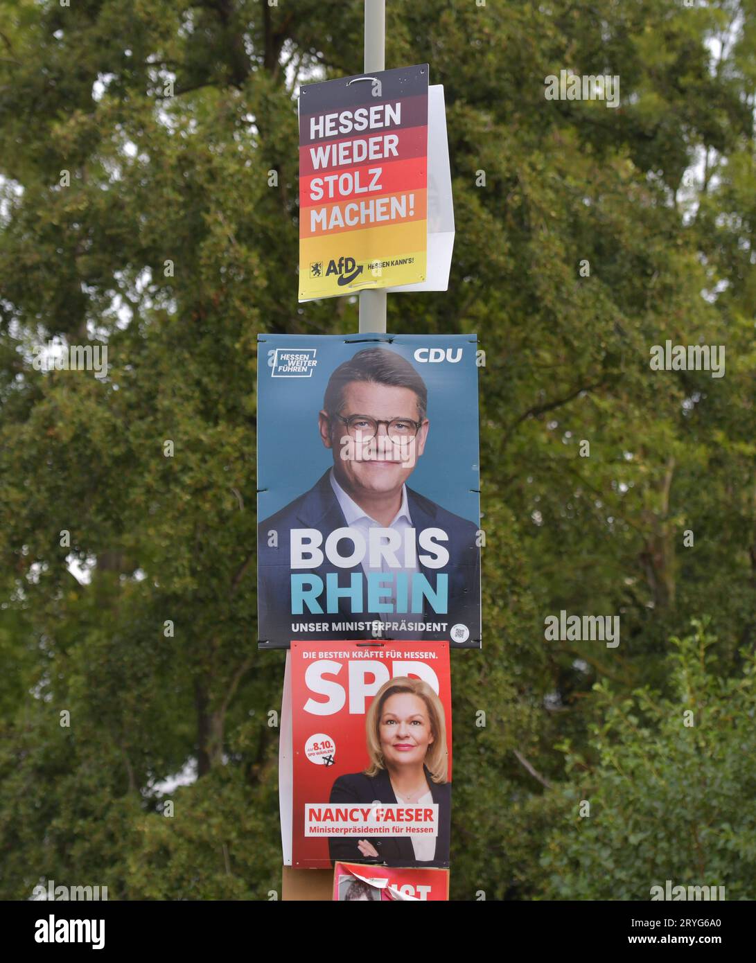 29.09.2023, xblx, Politik, Wahlplakat Landtagswahl 08.10.2023 ...