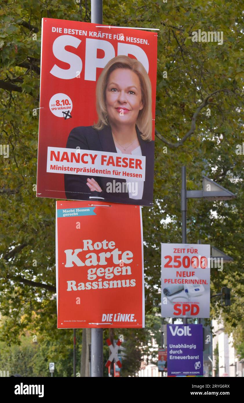 29.09.2023, xblx, Politik, Wahlplakat Landtagswahl 08.10.2023 ...