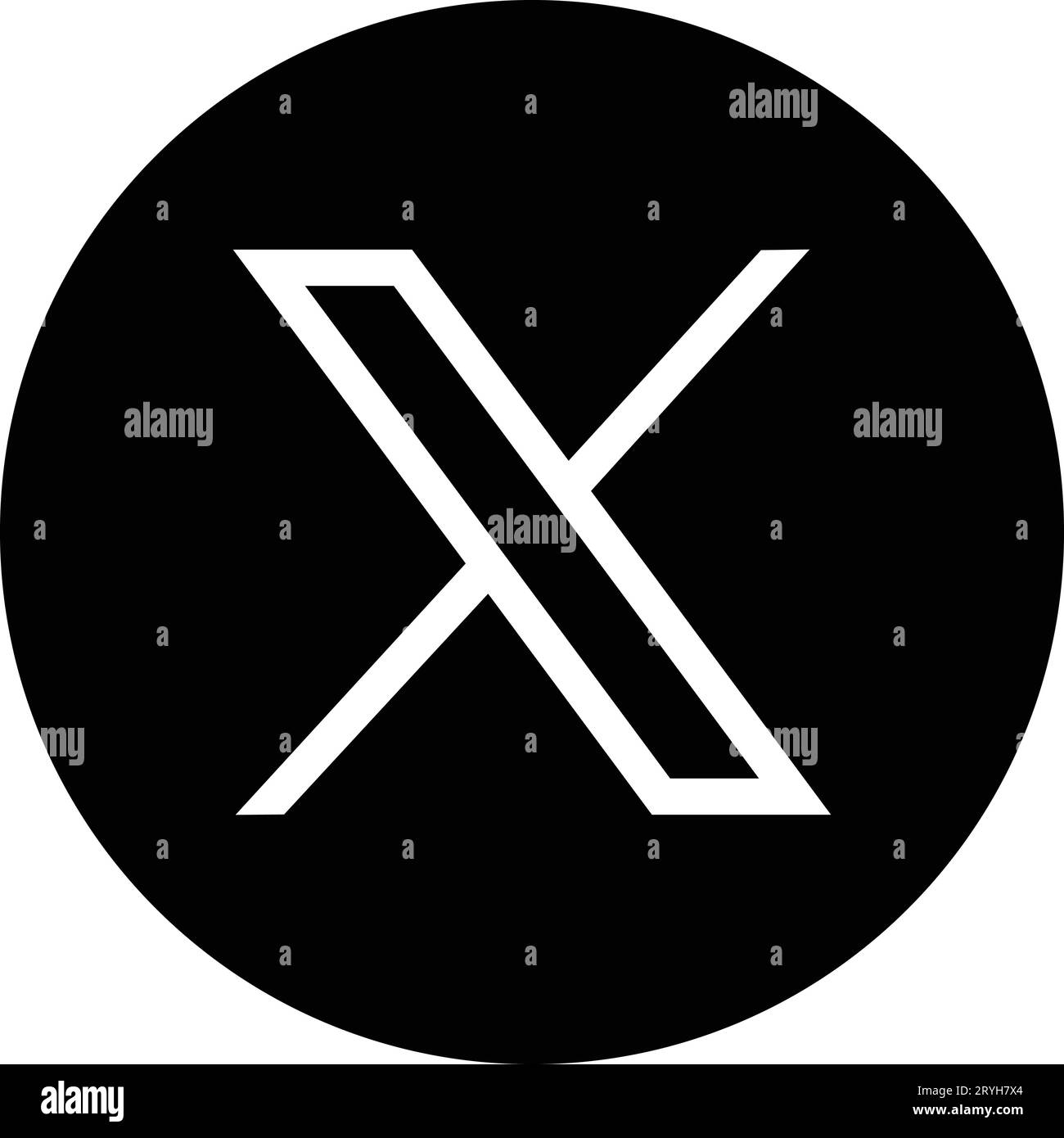 Twitter neues Logo . Twitter-Symbole. Twitter X Logo Vektor ...