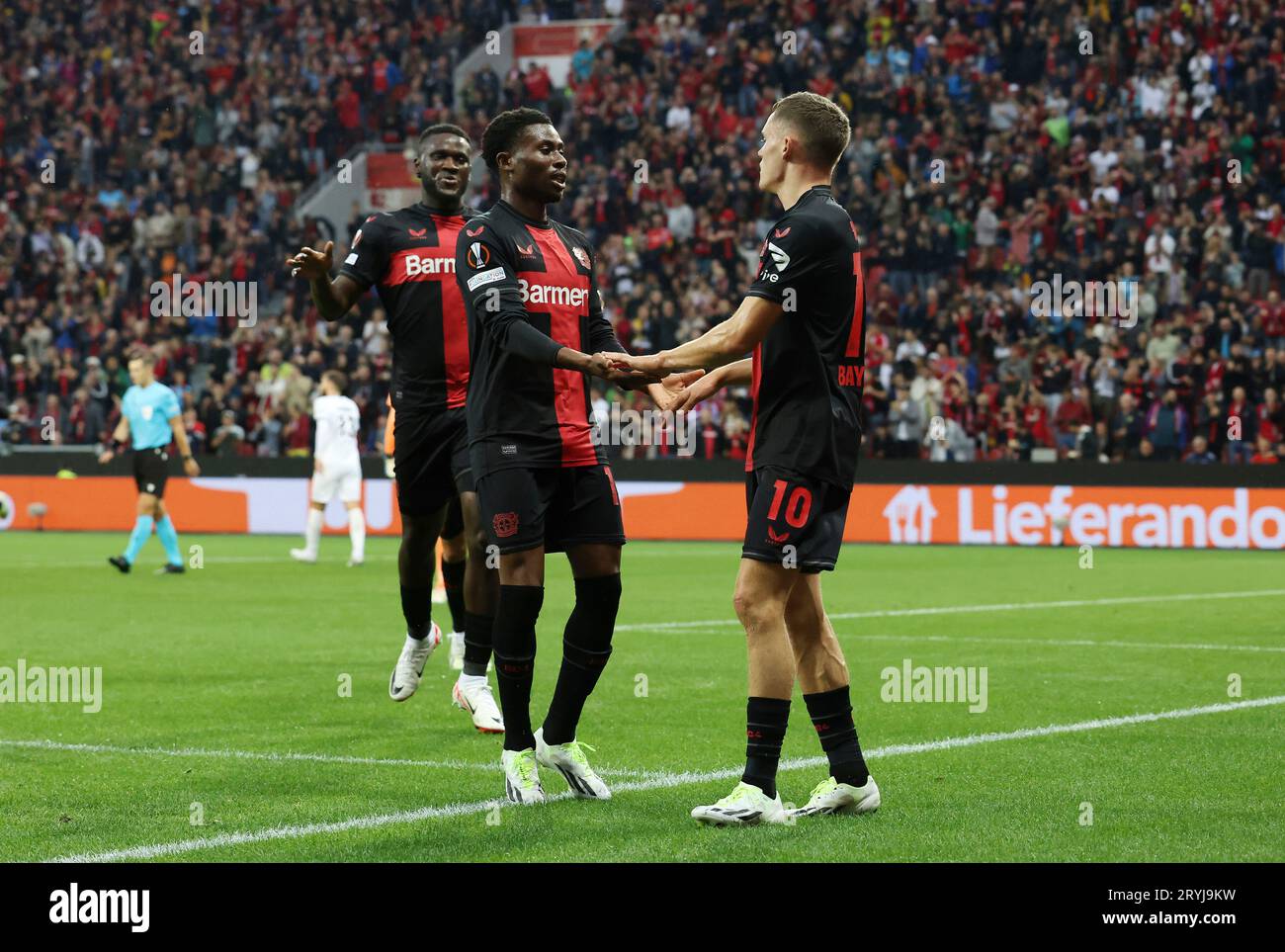 Leverkusen, Deutschland. September 2023. firo: 21.09.2023, Fußball, EL ...