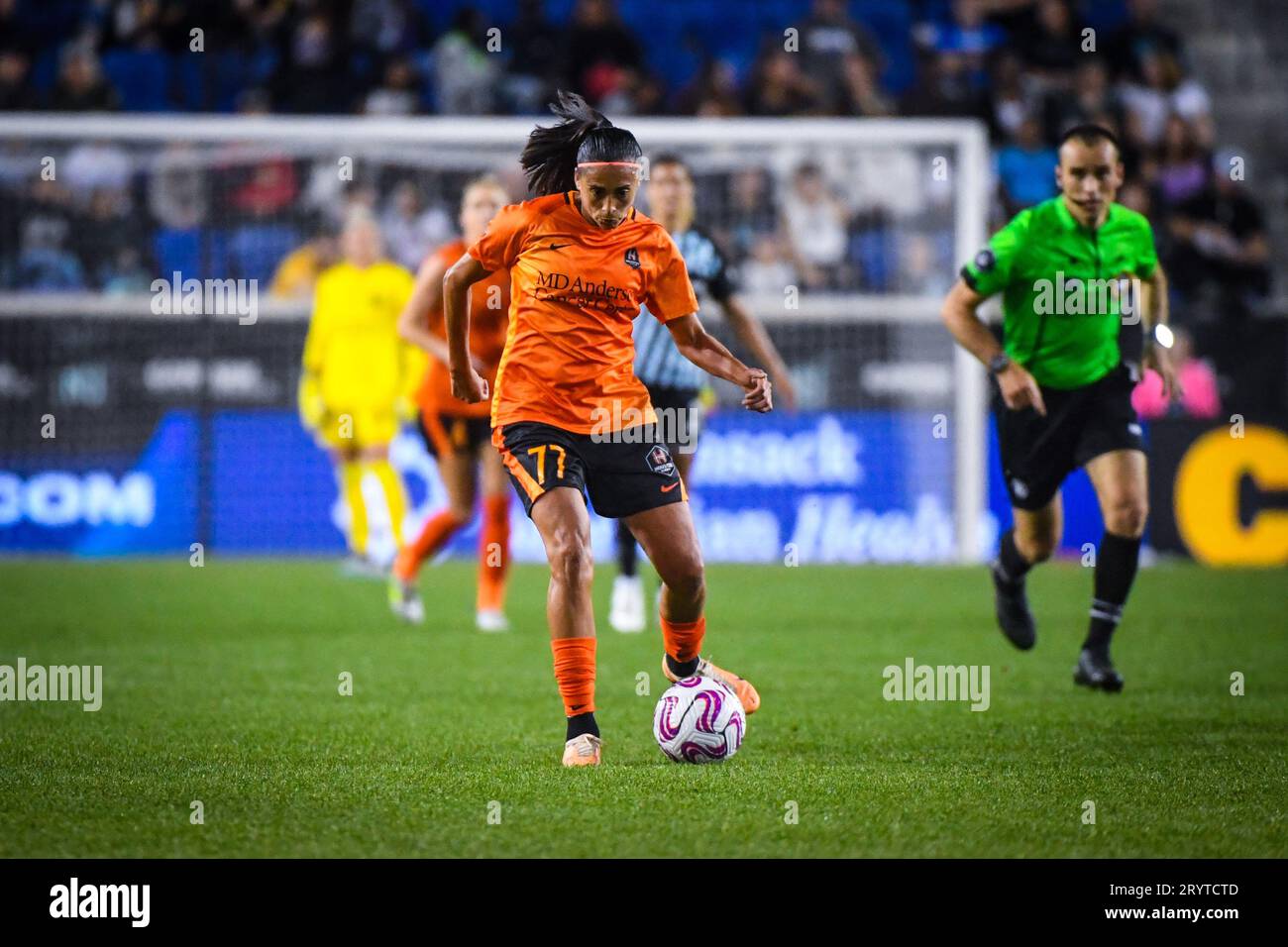 Harrison, USA, 1. Oktober 2023: Andressa (77 Houston Dash) während der ...