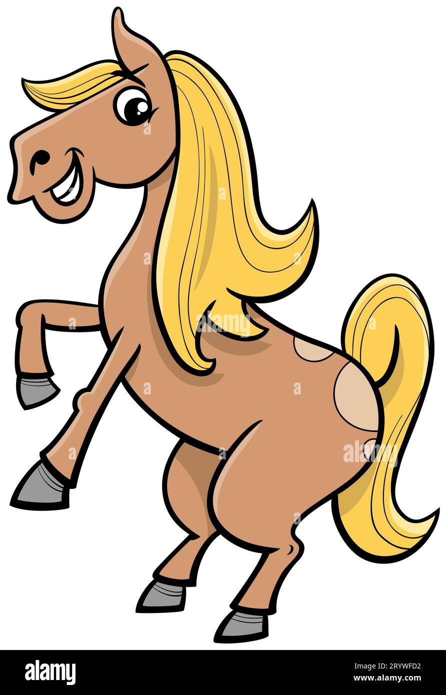 Pferd cartoon lustig -Fotos und -Bildmaterial in hoher Auflösung – Alamy