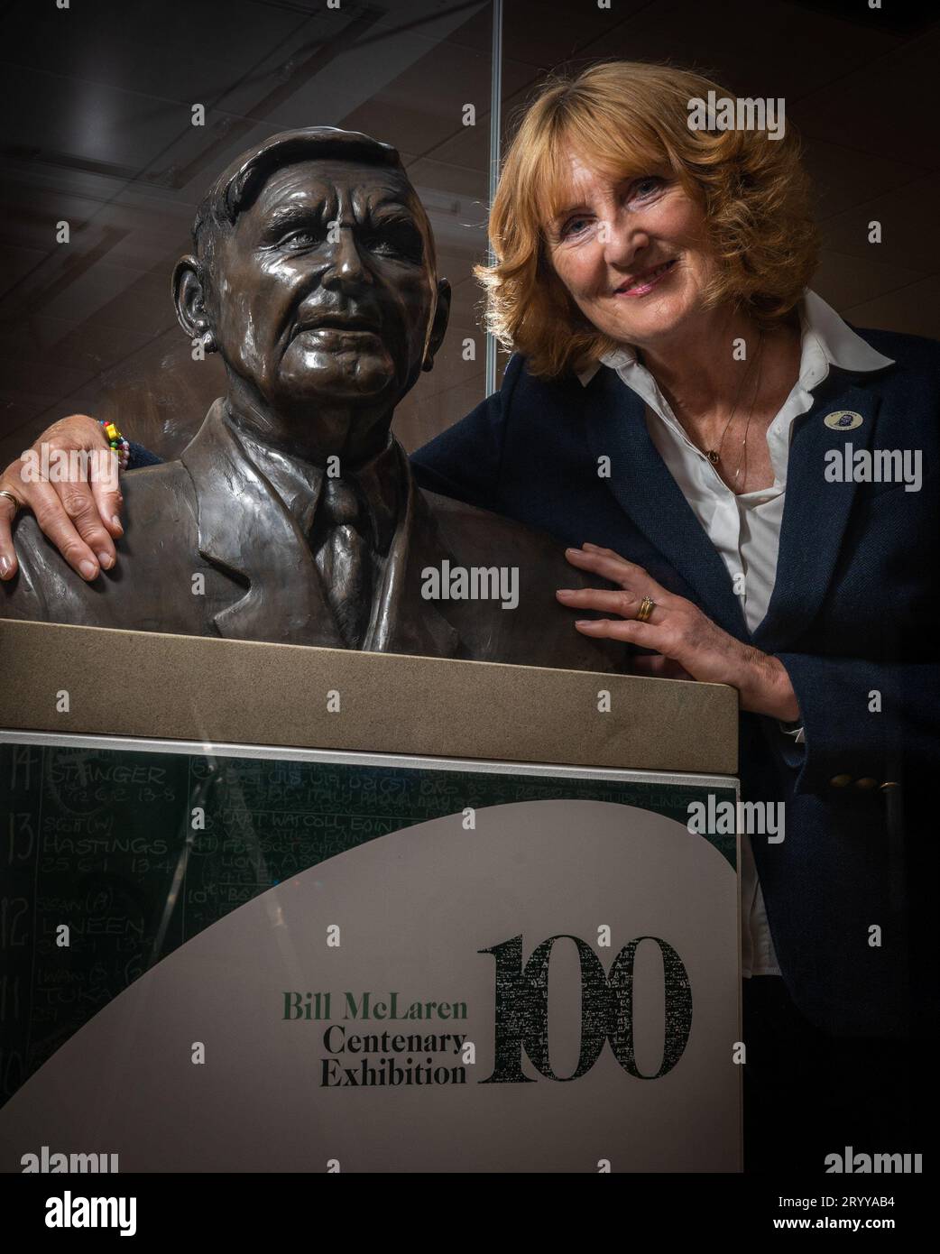 Hawick, Großbritannien. Oktober 2023. Die Tochter von Bill McLaren, The ...