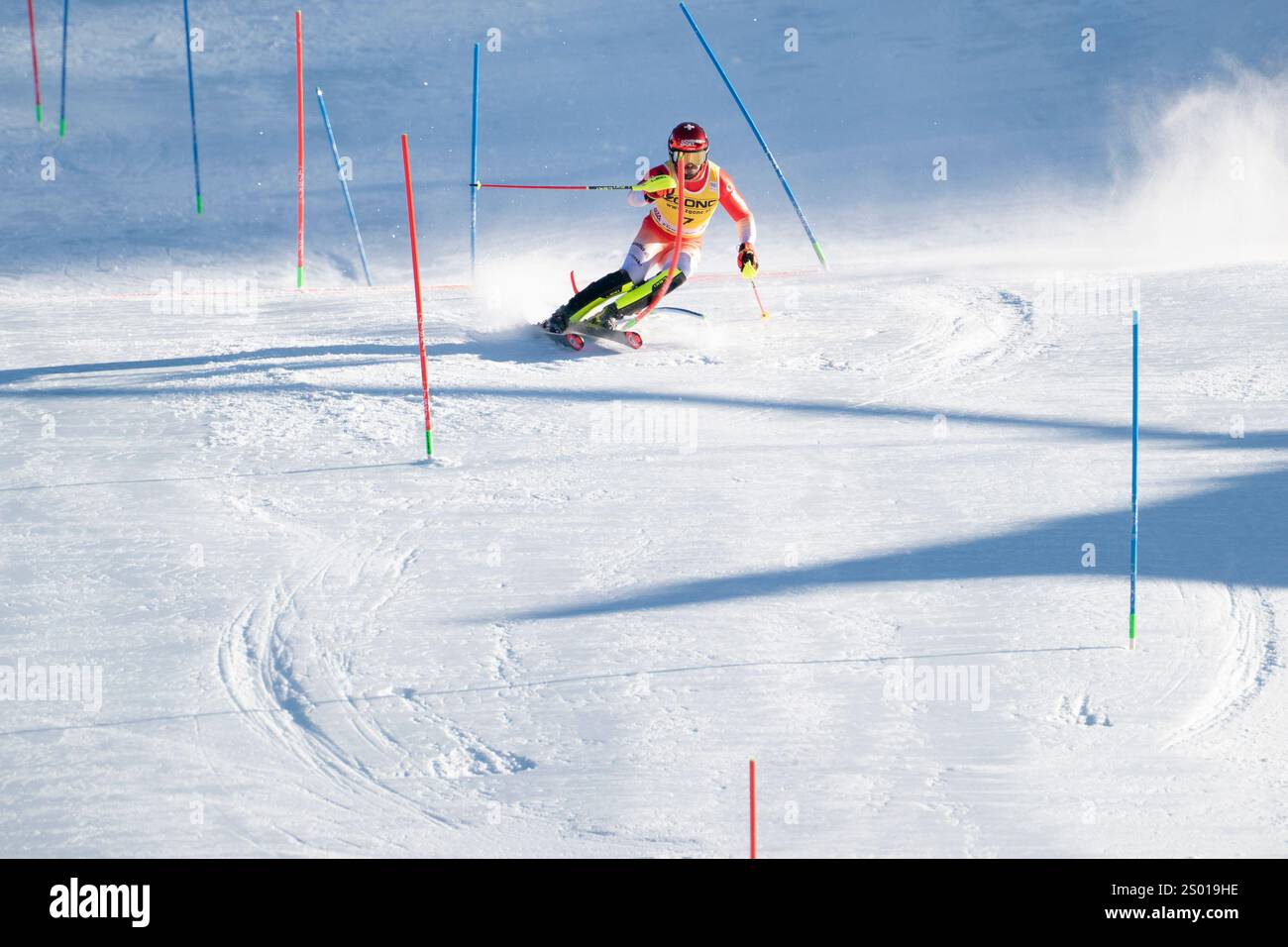 Alta Badia, Italien 23. Dezember 2024. MEILLARD Loic (SUI) im Audi FIS Alpinski World Cup Herren ...