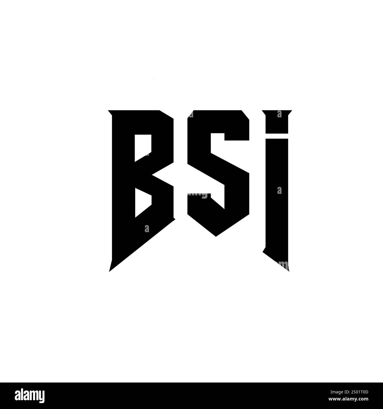 Bsi logo design Stock-Vektorgrafiken kaufen - Alamy