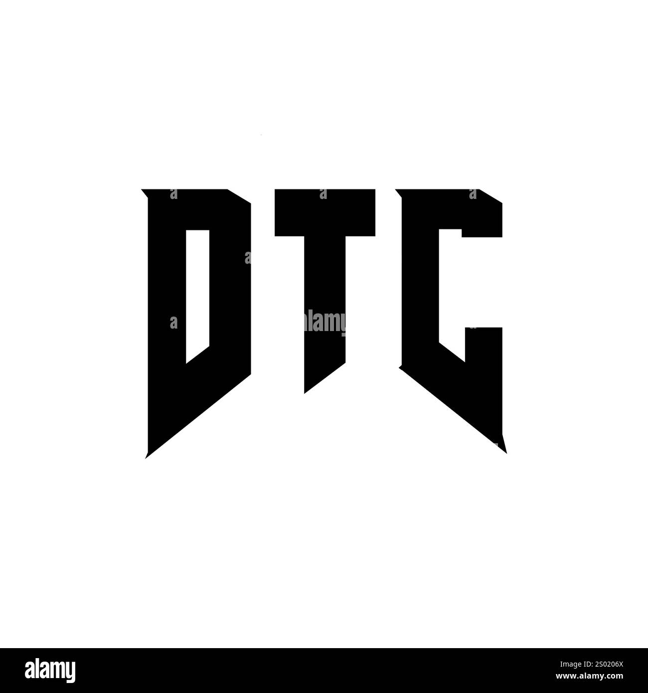 Design des DTC-Letters für Technologieunternehmen. DTC-Logo-Design ...
