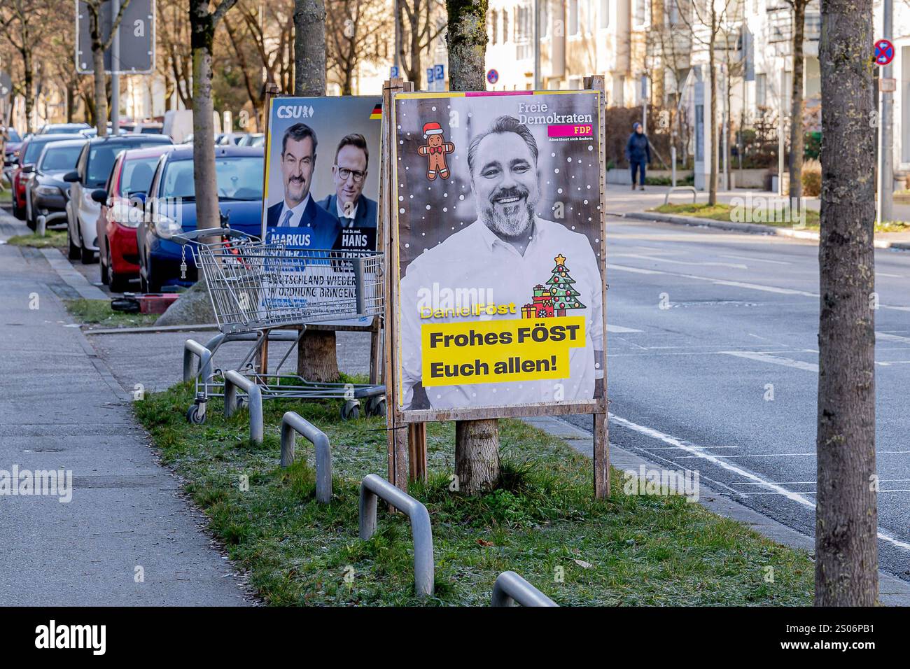 München GER, Themenbild, Wahlplakate zur Bundestagswahl in Deutschland ...