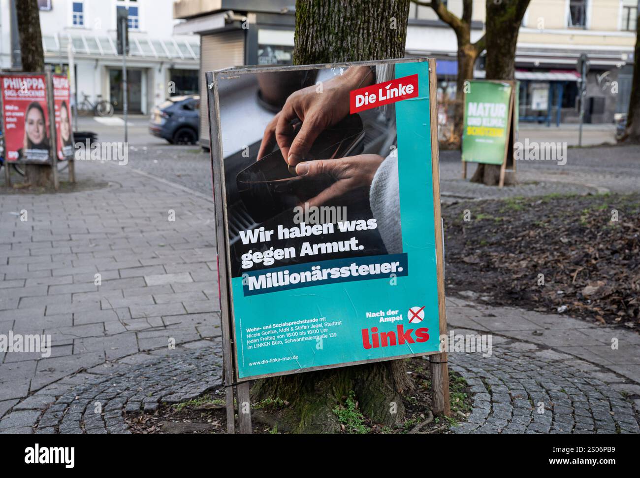 München GER, Themenbild, Wahlplakate zur Bundestagswahl in Deutschland ...