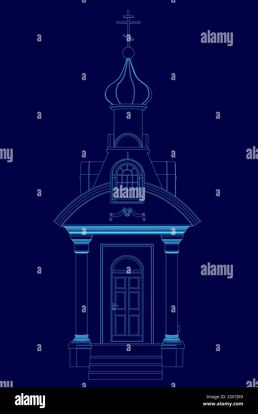 Kreuz auf dem gebäude Stock-Vektorgrafiken kaufen - Alamy