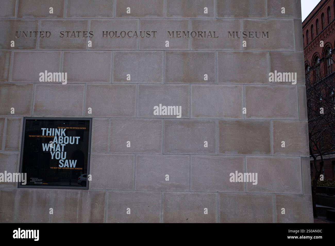 Außenansicht des United States Holocaust Memorial Museum in Washington ...