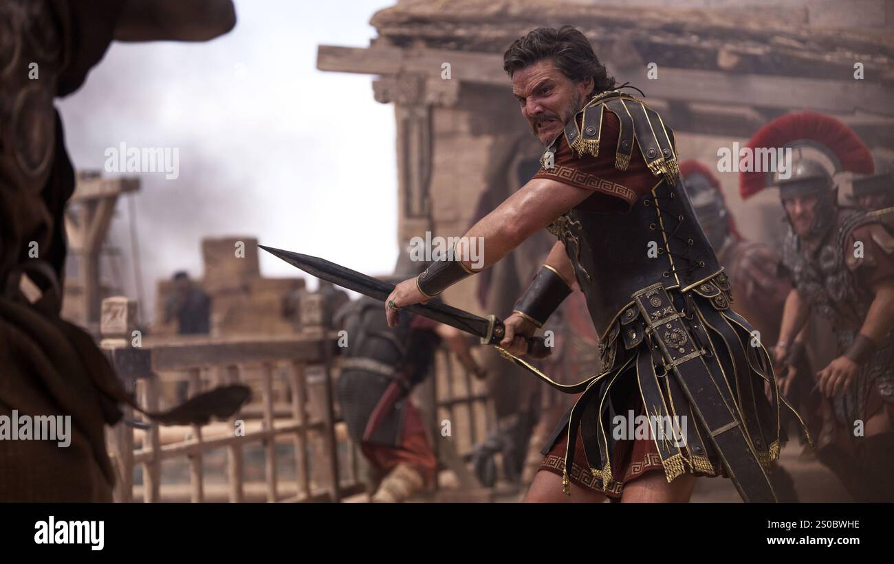 PEDRO PASCAL in GLADIATOR II (2024) unter der Regie von RIDLEY SCOTT ...