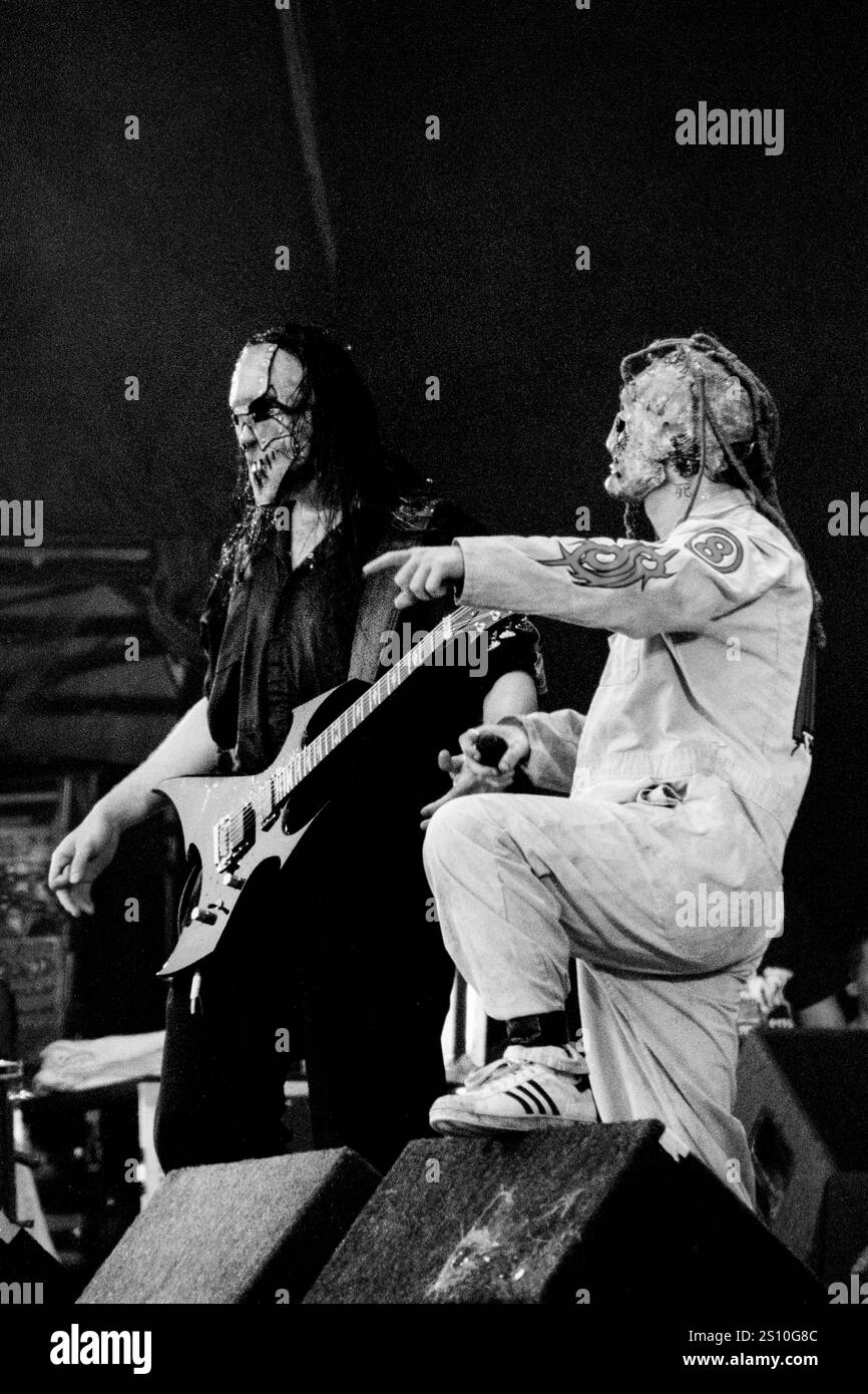 SLIPKNOT, READING FESTIVAL, 2000: Ein frühes Bild von Sänger Corey ...