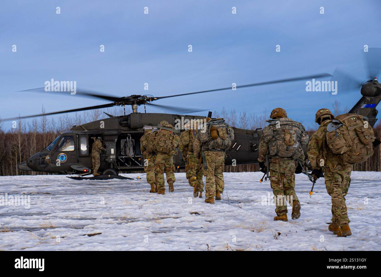 Soldaten der US-Armee des 1. Bataillons, 501. Fallschirmjäger ...