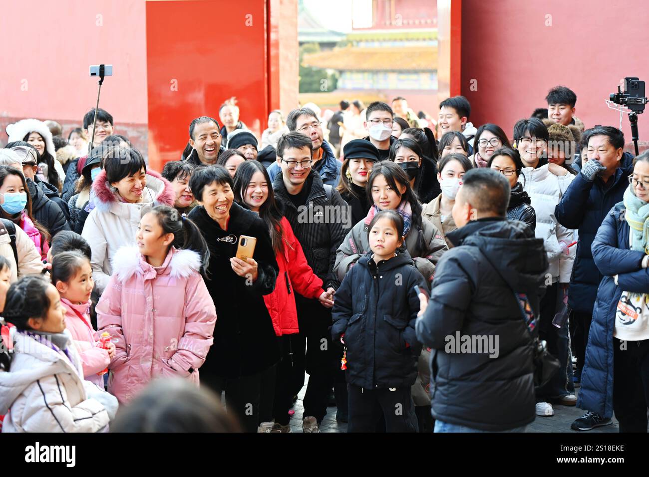 BEIJING, CHINA - JANUARY 1, 2025 - Chinese and foreign tourists visit ...