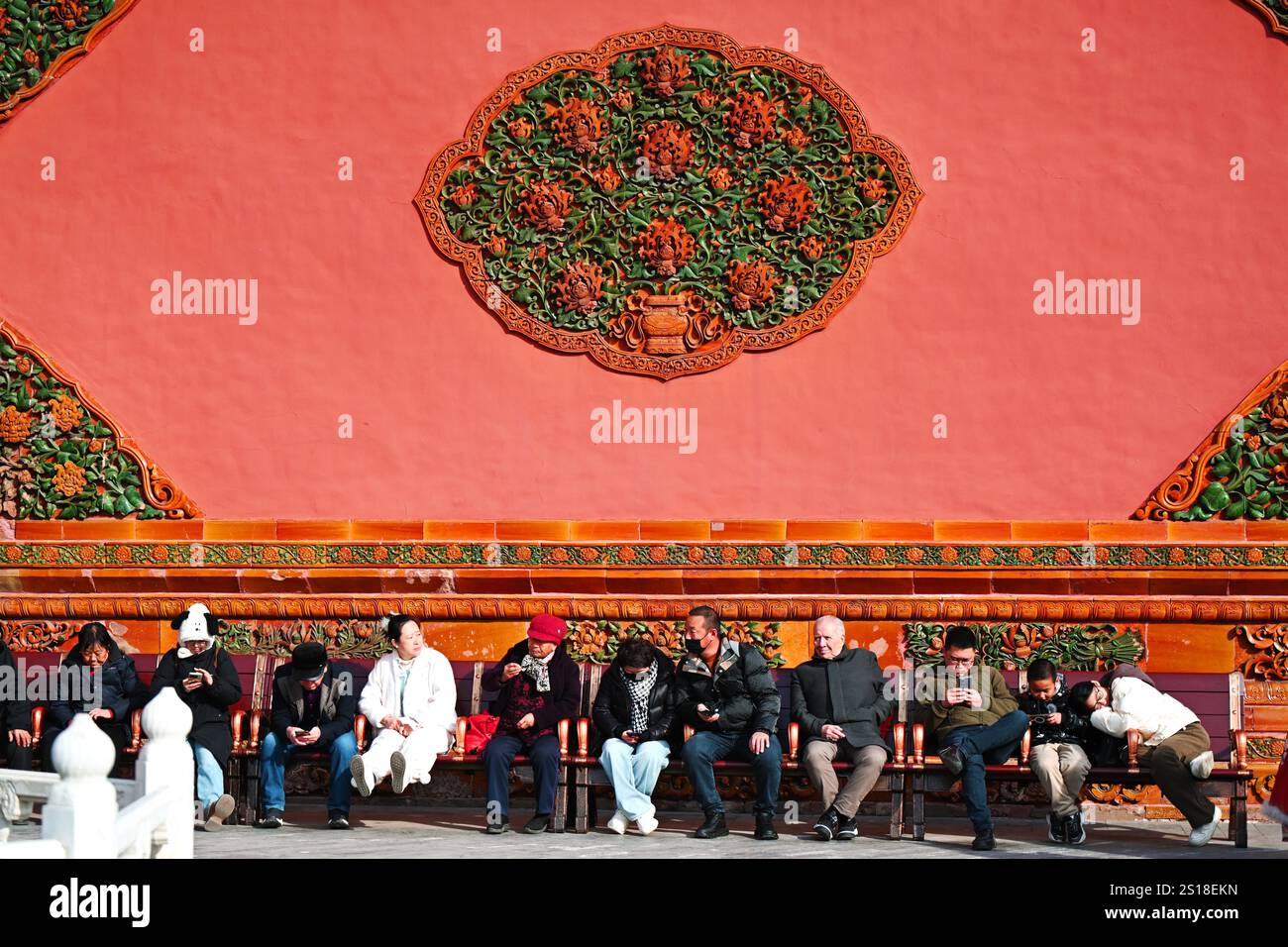 BEIJING, CHINA - JANUARY 1, 2025 - Chinese and foreign tourists visit ...