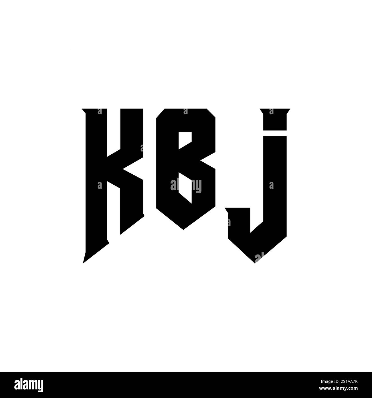 Kbj logo design Stock-Vektorgrafiken kaufen - Alamy