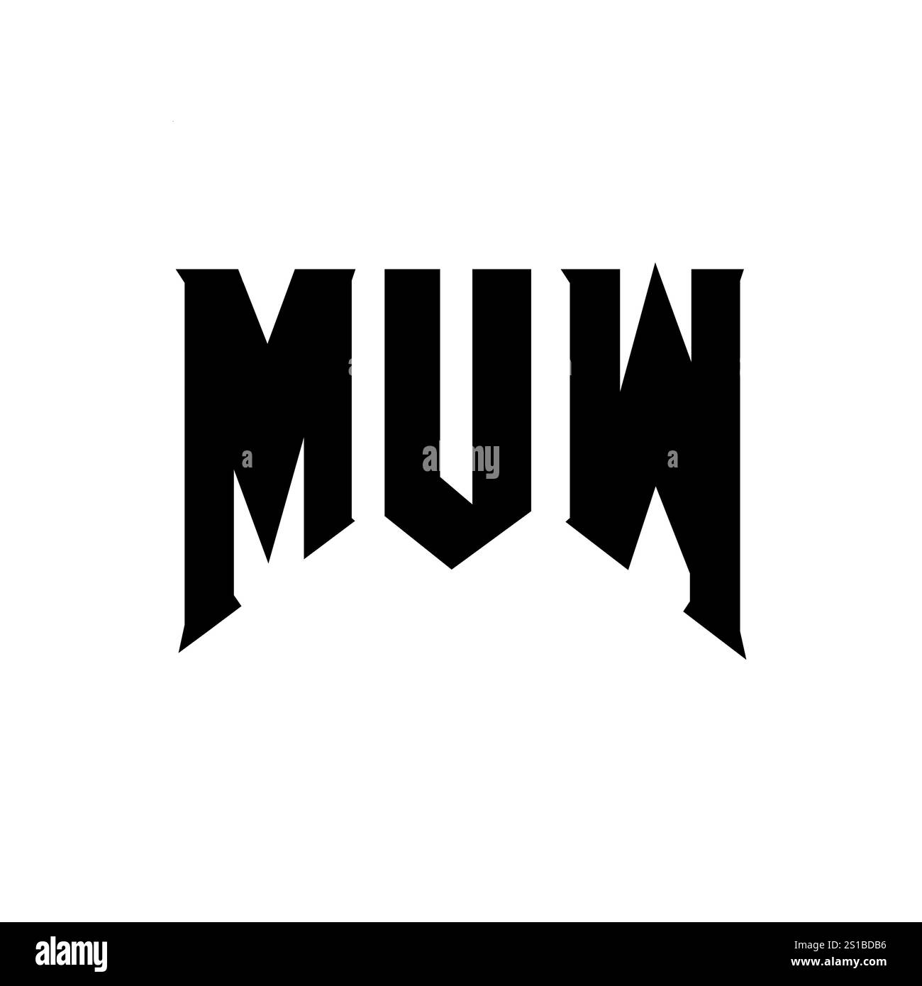 Muw logo design Stock-Vektorgrafiken kaufen - Alamy