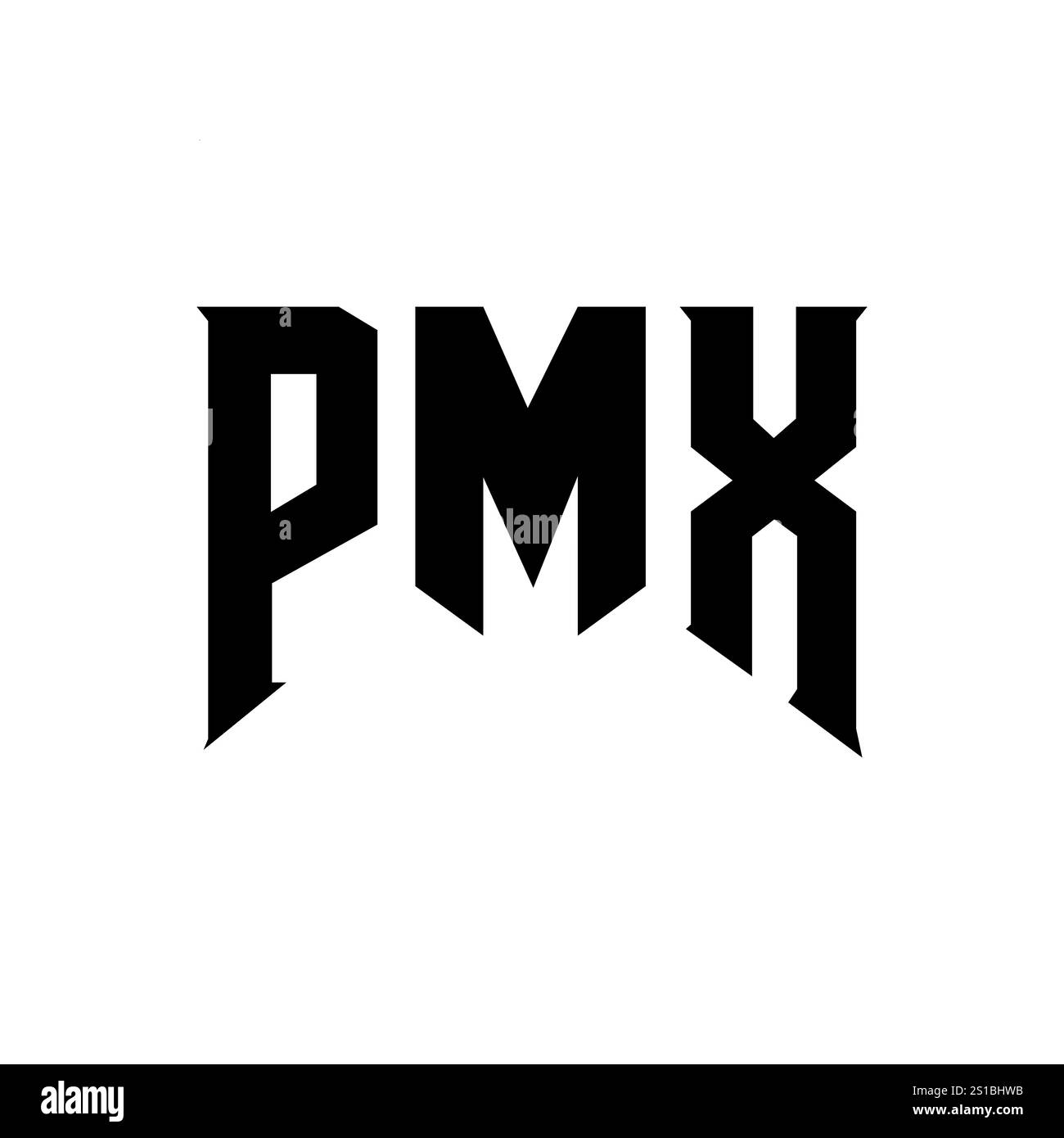 Pmx logo design Schwarzweiß-Stockfotos und -bilder - Alamy