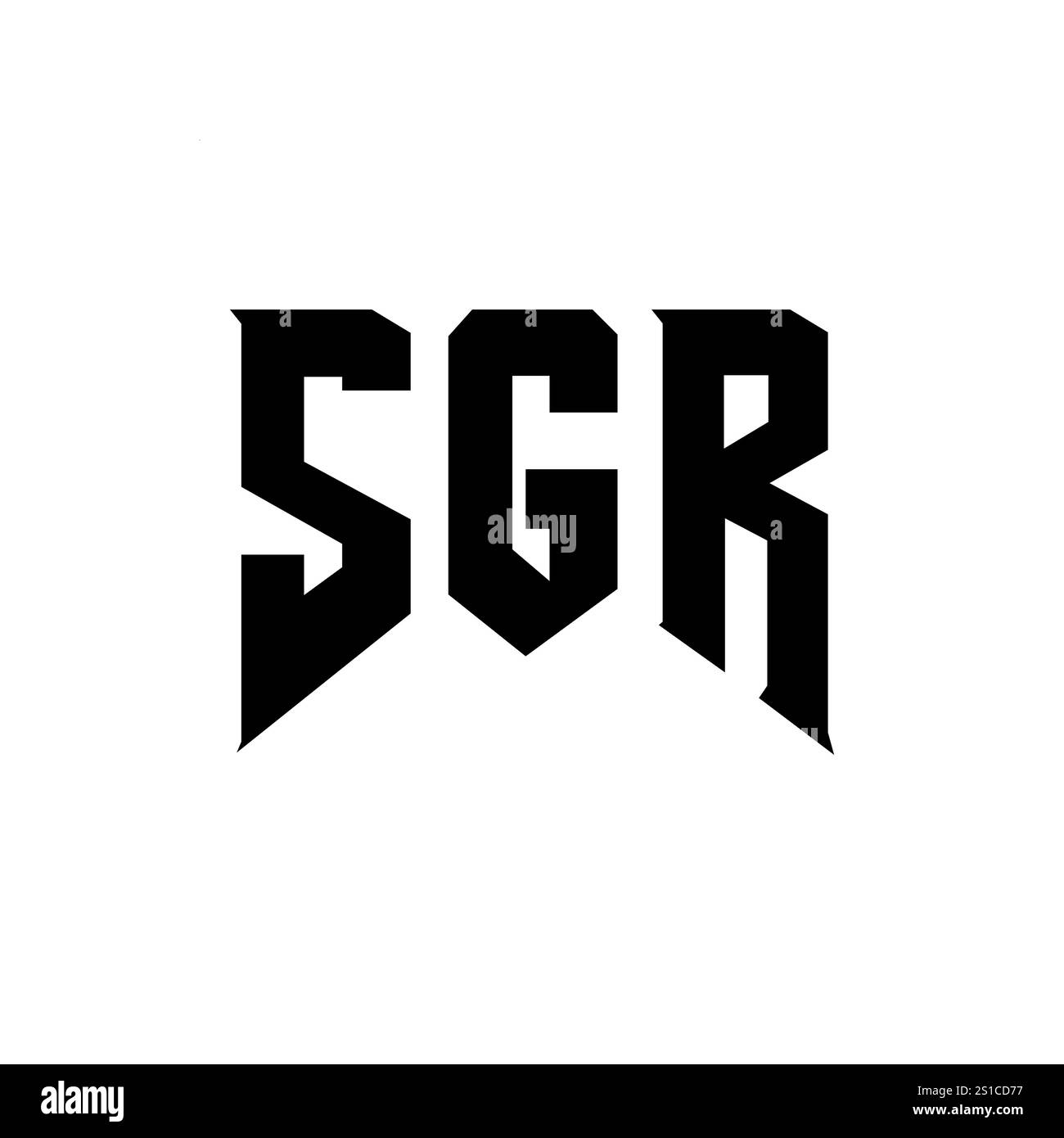 Sgr logo design Stock-Vektorgrafiken kaufen - Alamy