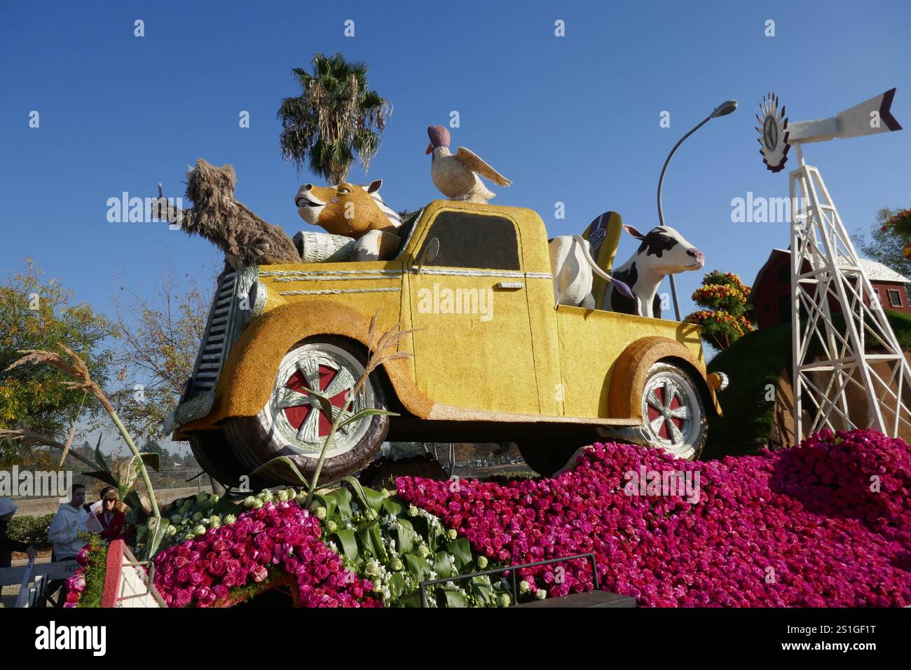 Pasadena, Kalifornien, USA 3. Januar 2025 um 2025 Float beim Floatfest ...
