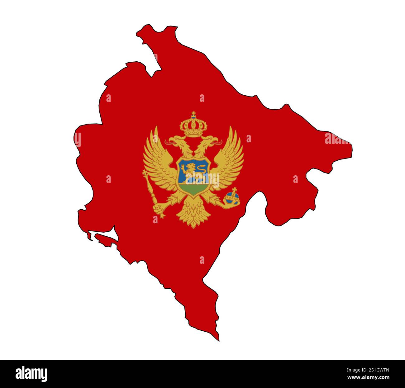 Mapa de la bandera de montenegro -Fotos und -Bildmaterial in hoher ...