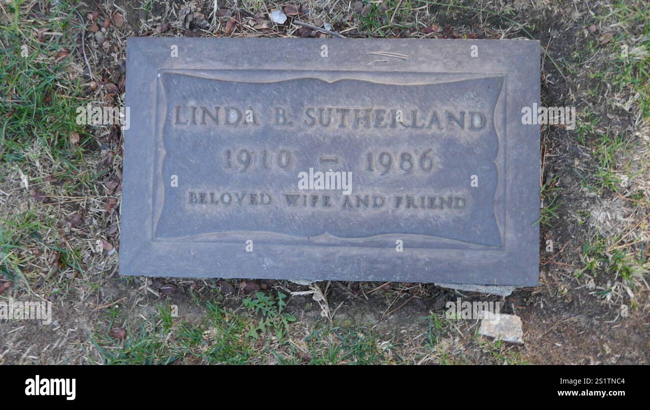 Januar 2025 Schauspielerin Linda Barrett Grave und Ehemann Victor ...