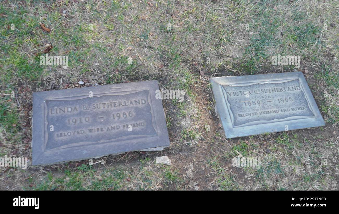 Januar 2025 Schauspielerin Linda Barrett Grave und Ehemann Victor ...