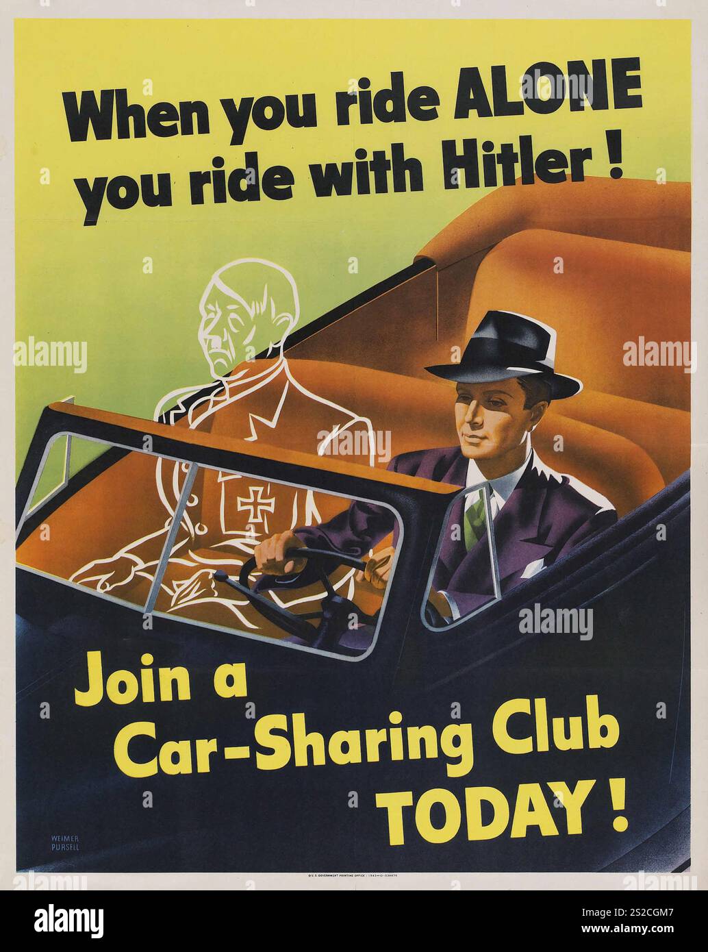 American war Propaganda Poster (US-Regierung, 1943). Poster aus dem ...