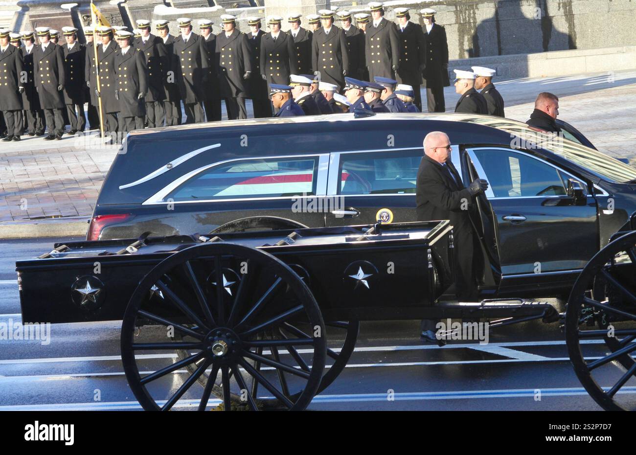 Washington Dc, Maryland-Eua. Januar 2025. (novo) o Funeral de estado de ...