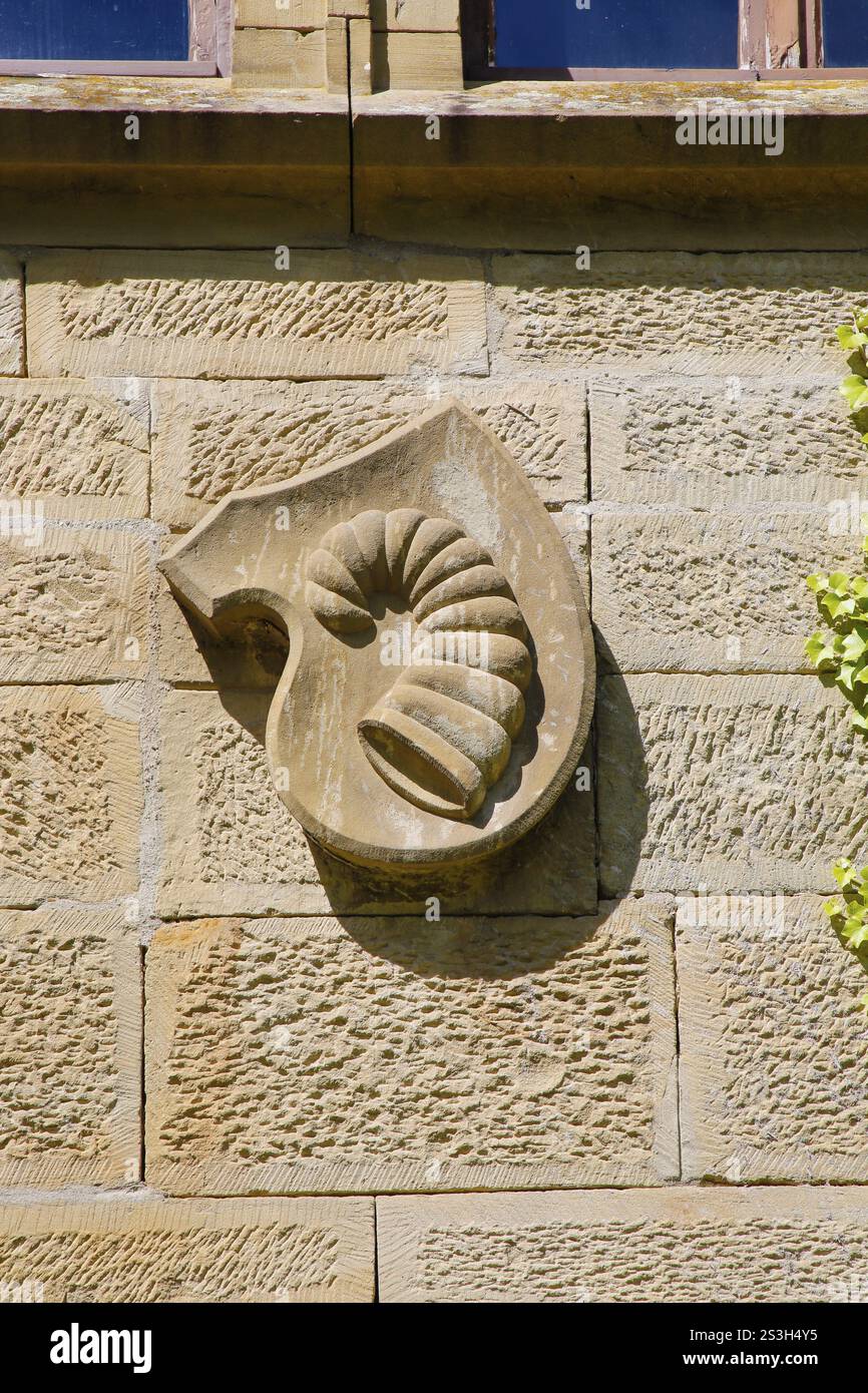 Wappen, Steintafel, Relief, Schloss Varbueler, Schloss Hemmingen ...