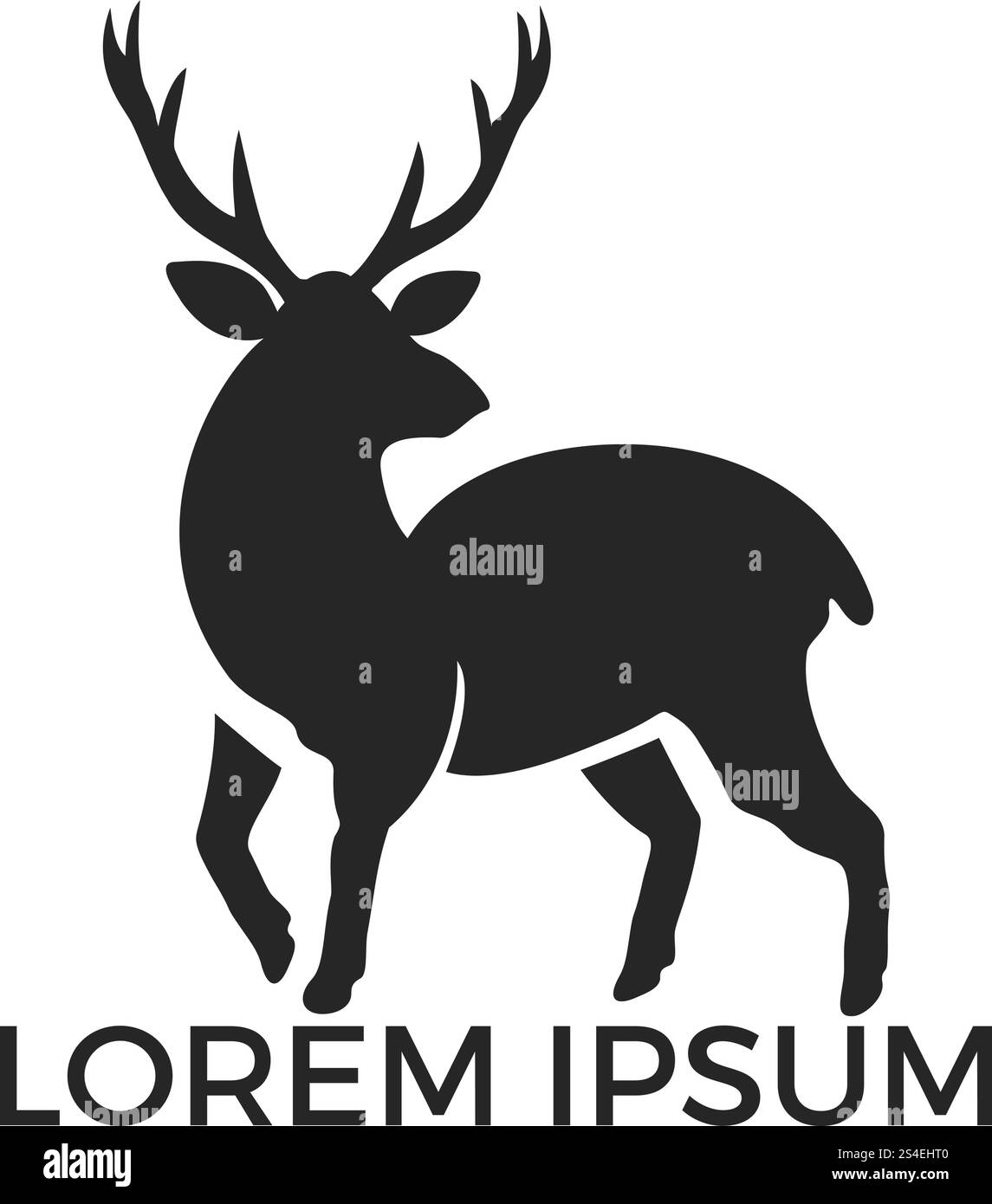 Reh logo design -Fotos und -Bildmaterial in hoher Auflösung – Alamy