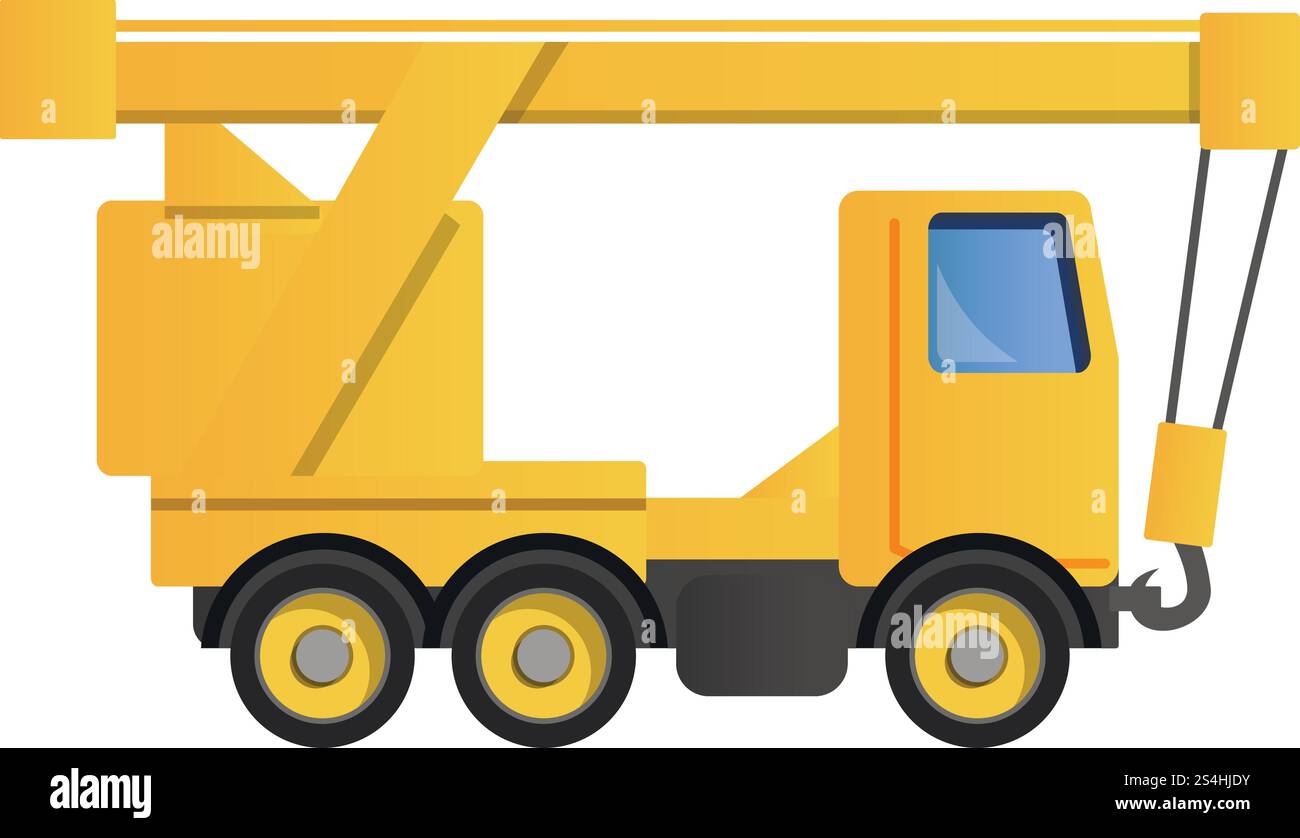 Mobilkran auf lkw montiert Stock-Vektorgrafiken kaufen - Alamy