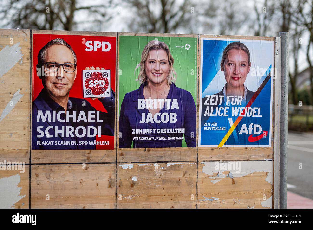 München GER, Themenbild, Wahlplakate zur Bundestagswahl in Deutschland ...