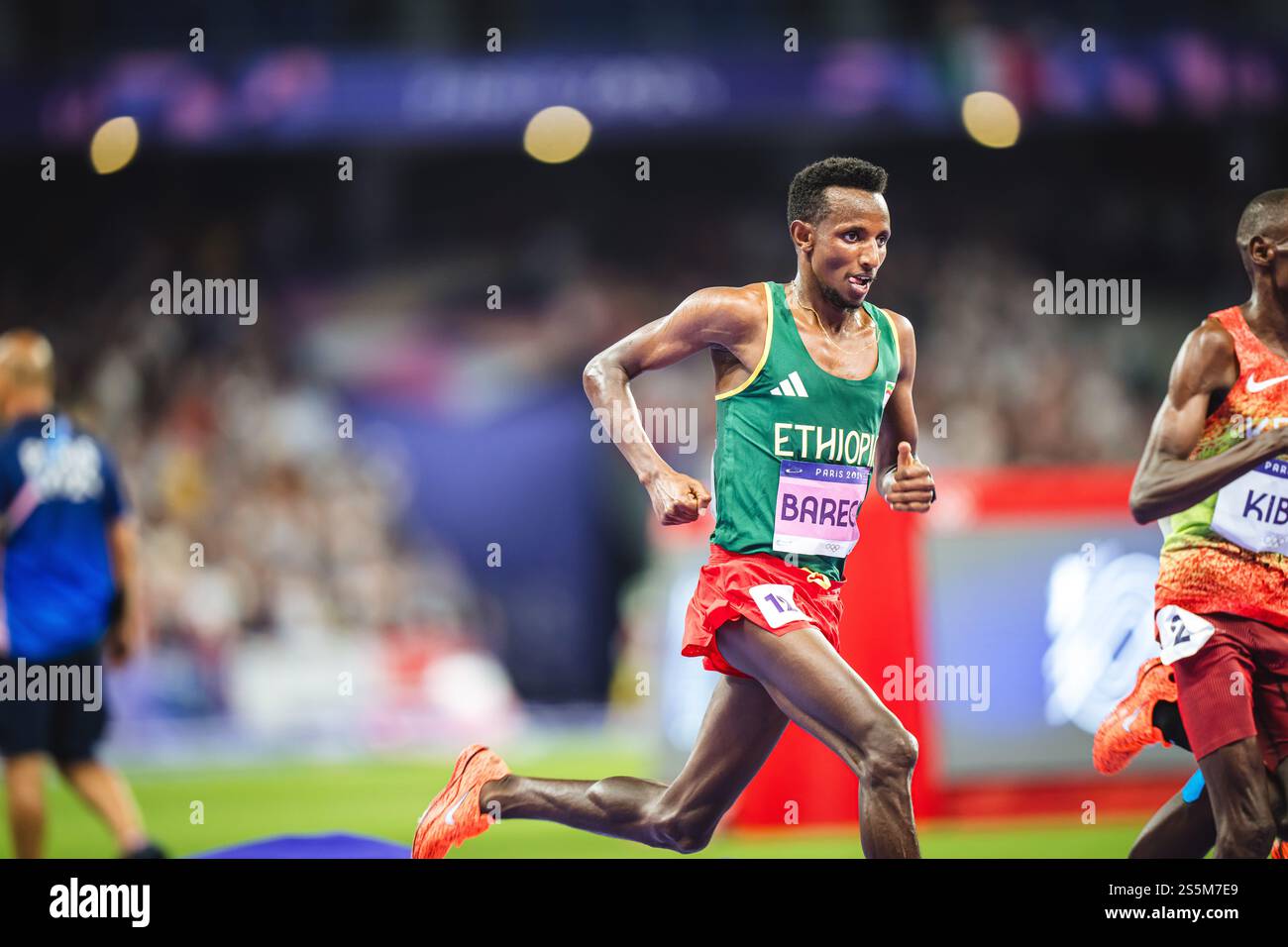 Selemon Barega nahm an den 10,000-Meter-Strecken der Olympischen Spiele ...