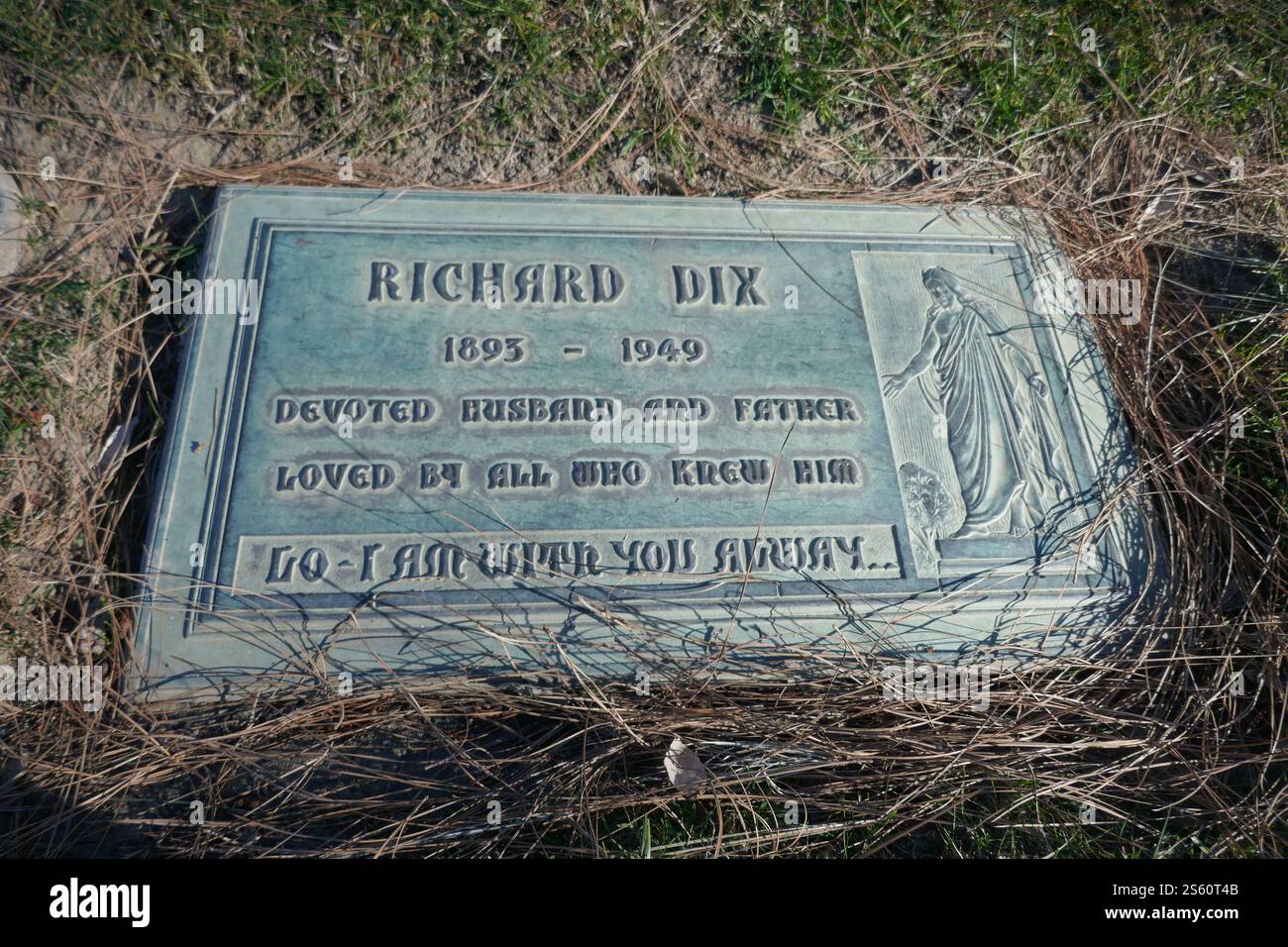 13. Januar 2025 Schauspieler Richard Dix Grave in Whispering Pines im ...
