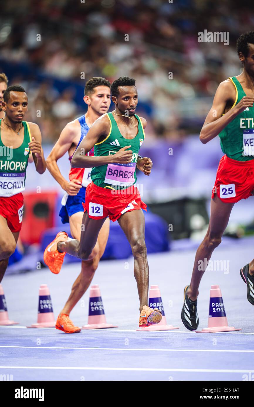 Selemon Barega nahm an den 10,000-Meter-Strecken der Olympischen Spiele ...