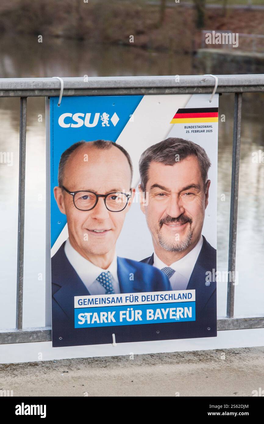 Deutschland 2025: Wahlplakate für die Bundestagswahl 2025 im Bild ...