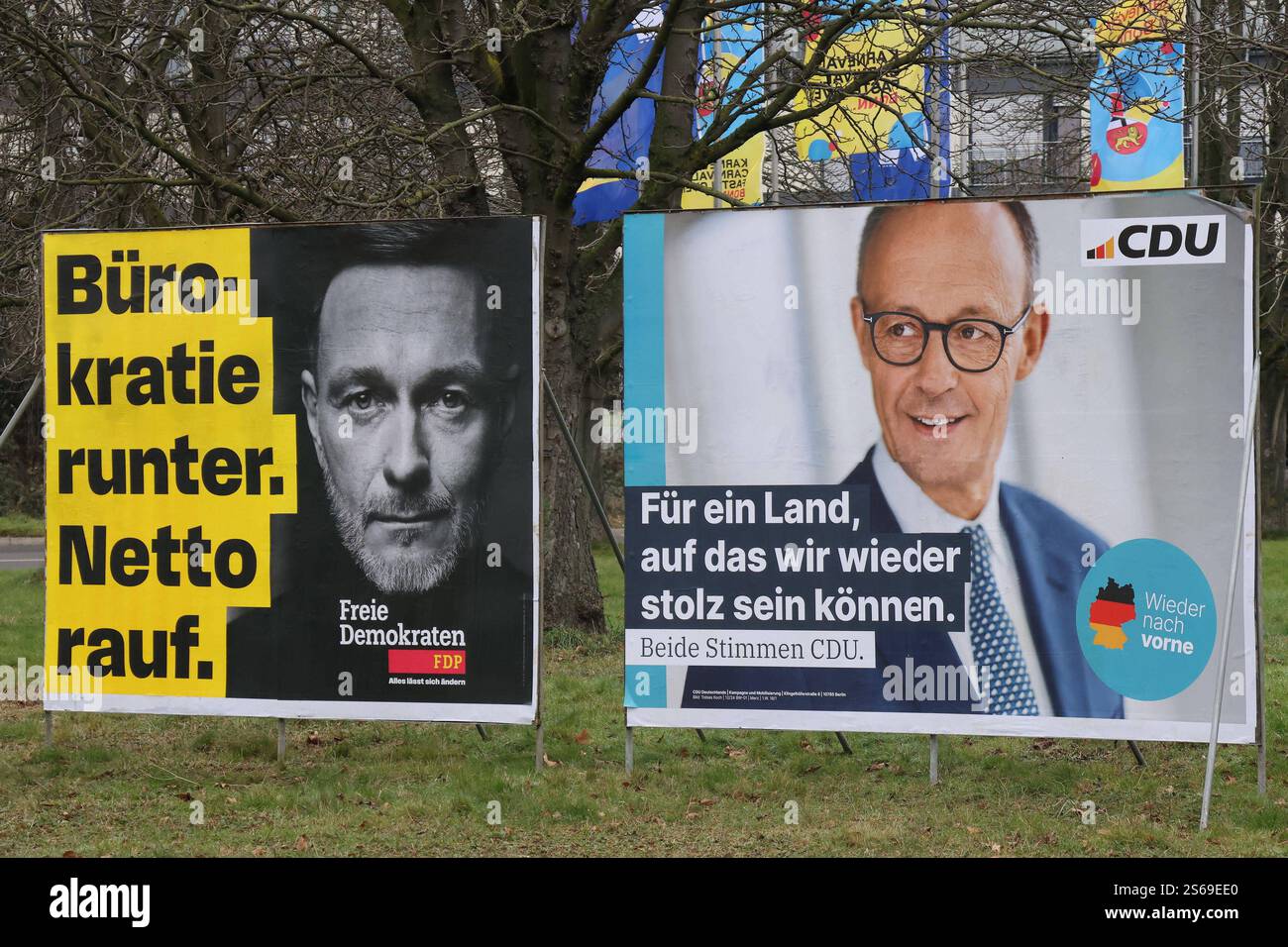 Bonn Themenfoto: Wahl, Wahlplakat zur Bundestagswahl 2025, 16.01.2025 ...