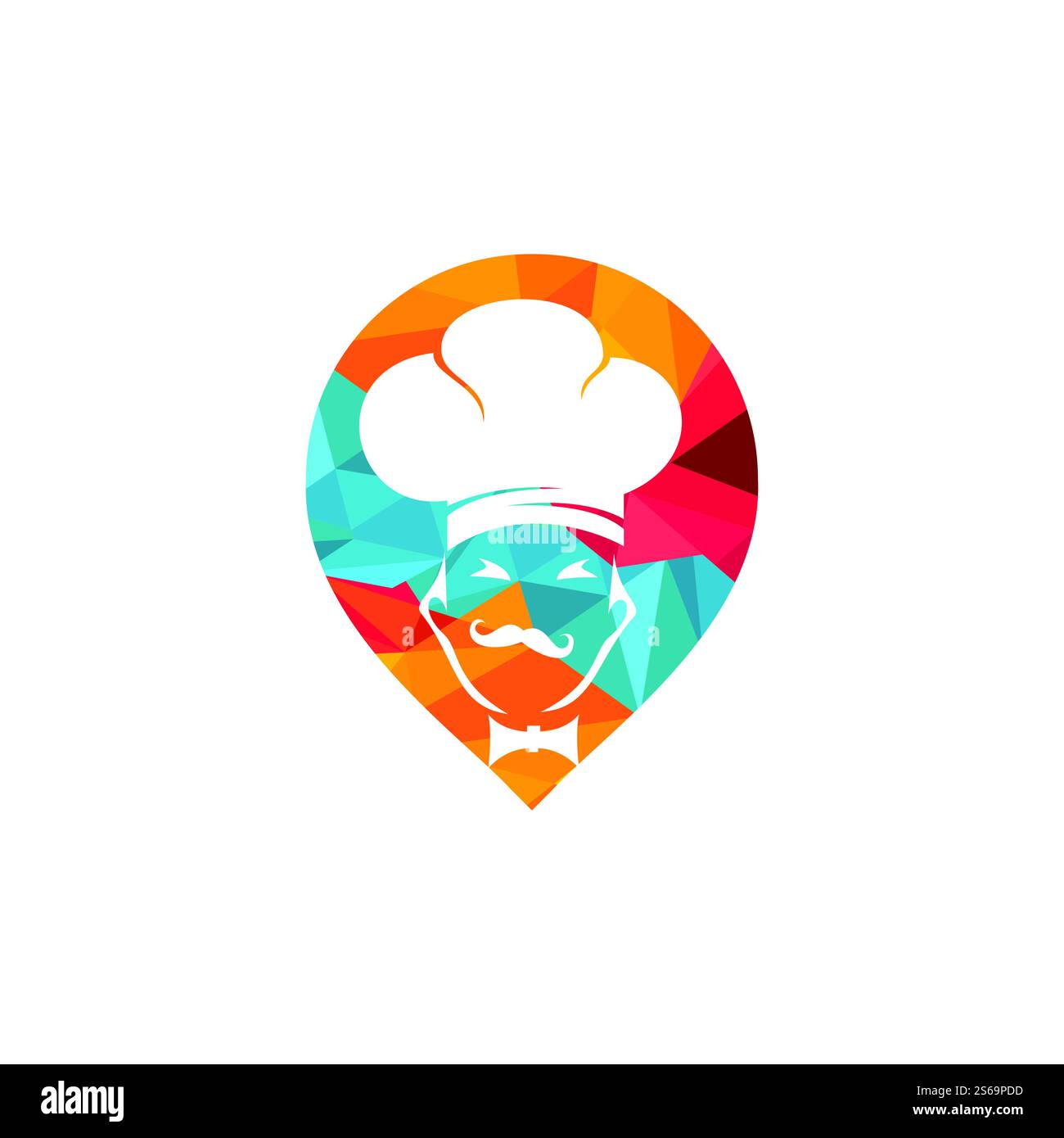 Logo-Design für Chefkoch und Pinnkarte. Position des Küchenchefs Karte ...