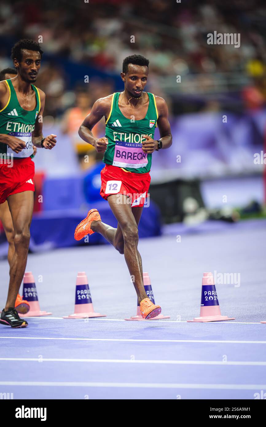 Selemon Barega nahm an den 10,000-Meter-Strecken der Olympischen Spiele ...