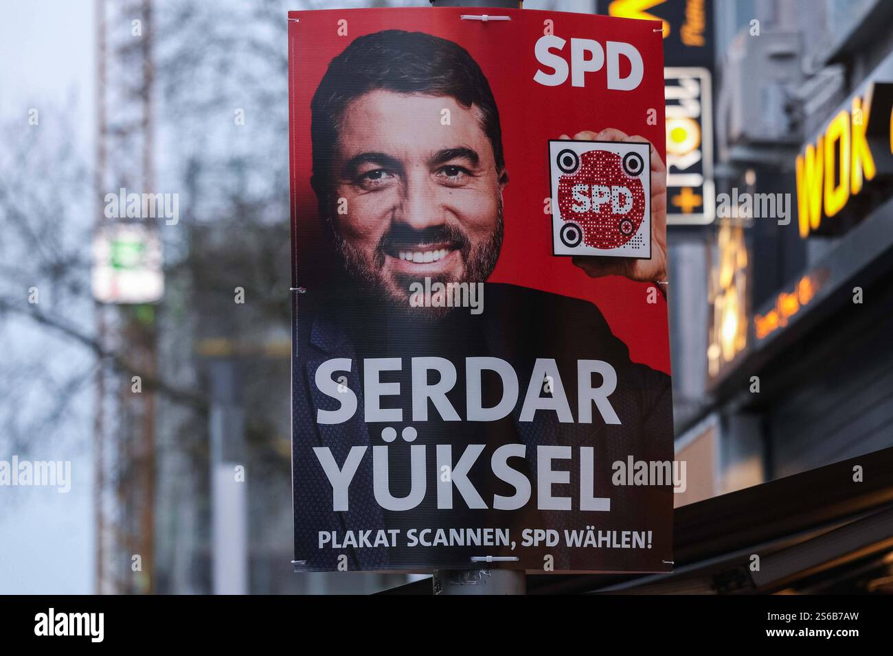 Wahlplakate - Bundestagswahl 2025 am 16.01.2025 in Bochum ein Wahlplakat der SPD ...