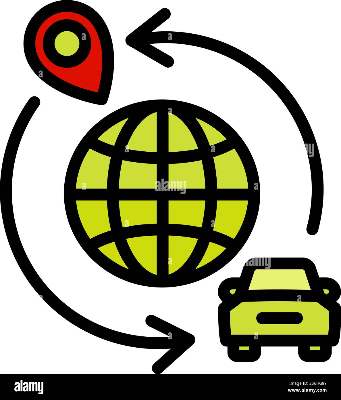 Carsharing punkt Stock-Vektorgrafiken kaufen - Alamy