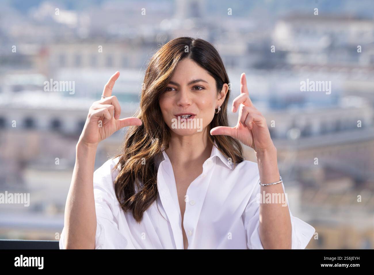Rom, Italien, 17. Januar 2025 - Monica Barbaro nimmt an einem ...