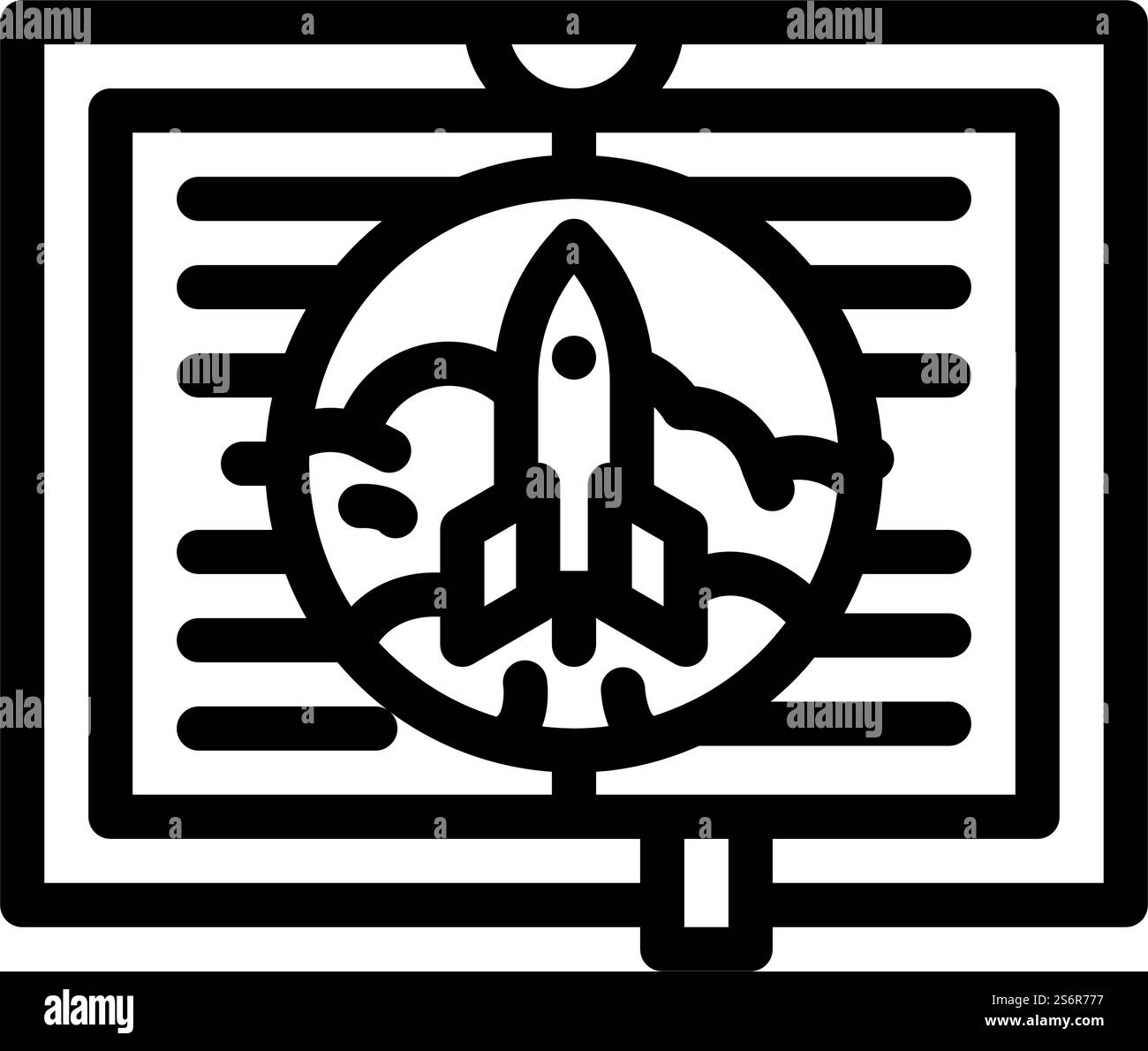 Literarische Literatur-Liniensymbole Vektor. Literarisches ...