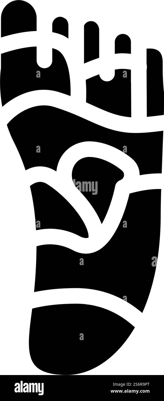 shiatsu Massage Glyphe Symbol Vektor. shiatsu-Massageschild. Schwarze ...