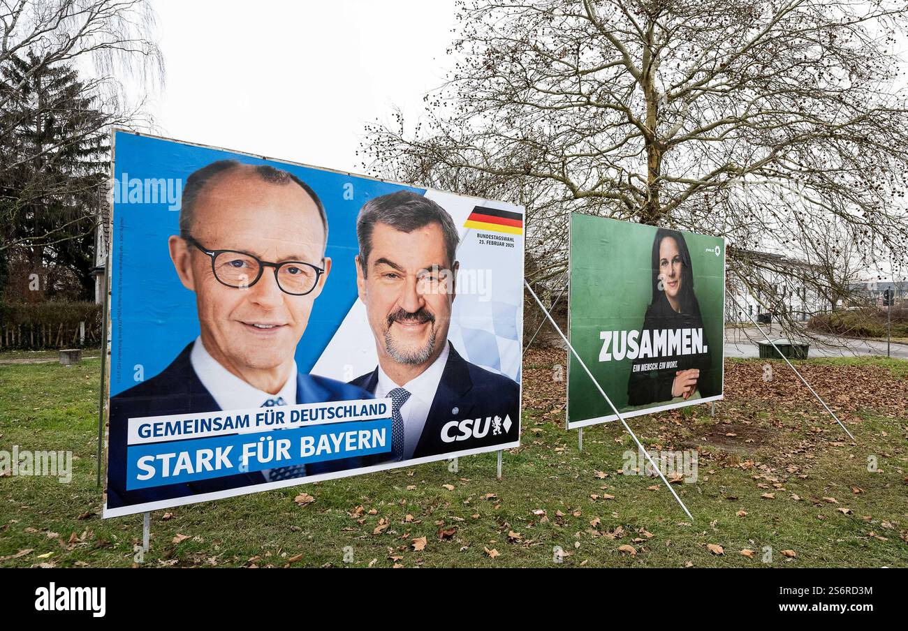 München GER, Themenbild, Wahlplakate zur Bundestagswahl in Deutschland ...