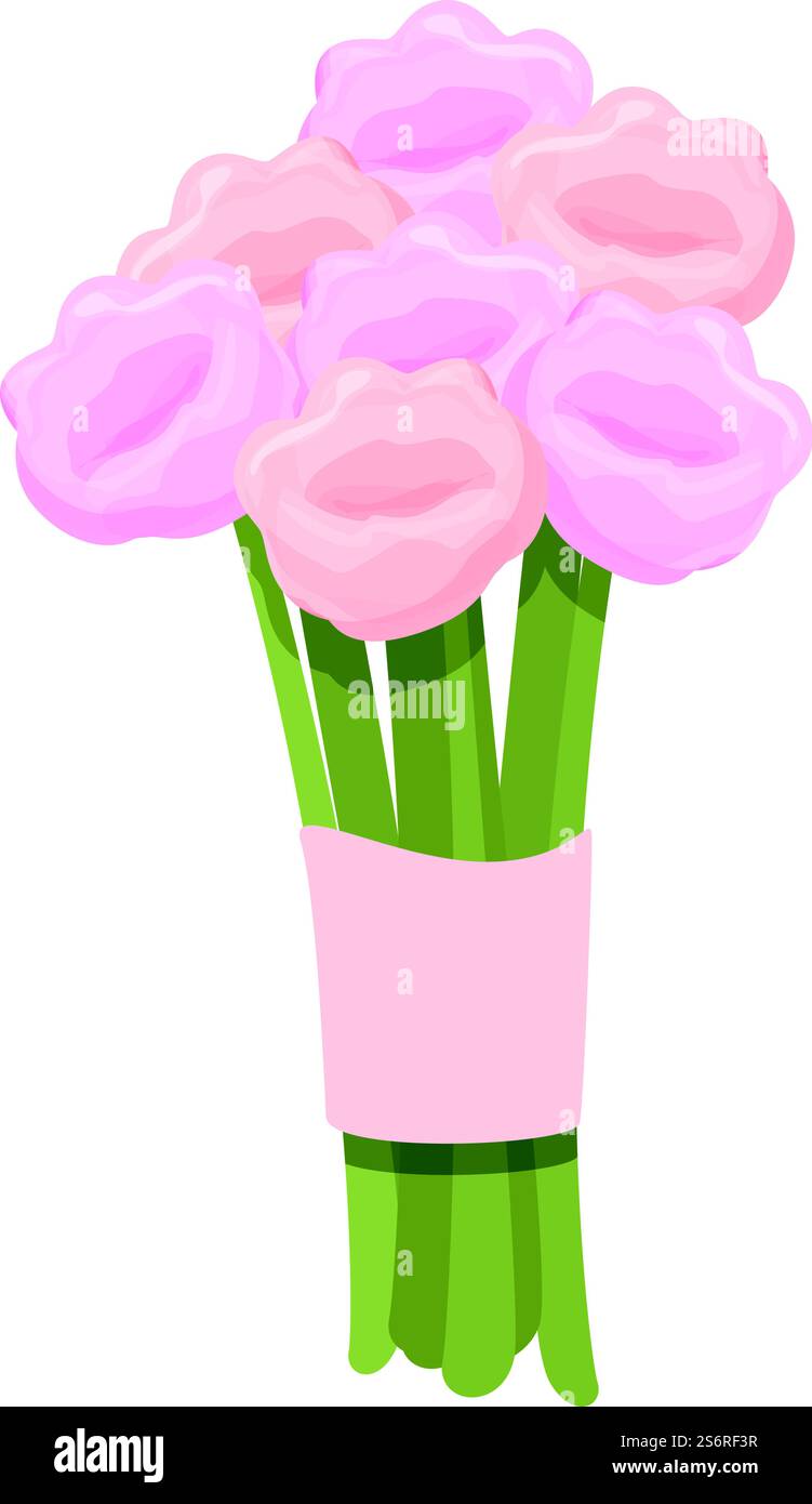 Blumenstrauß Icon Cartoon Vektor. Blumenstrauß. Blumengeschenk ...