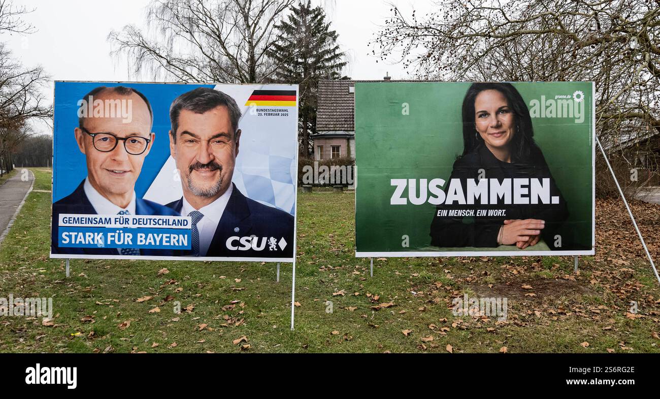 München GER, Themenbild, Wahlplakate zur Bundestagswahl in Deutschland ...