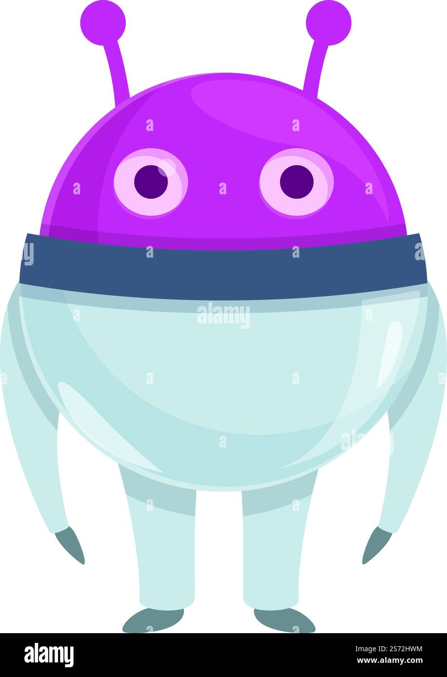 Alien Schiff Kreatur Icon Cartoon Vektor. Leerzeichen ufo. Niedliches ...